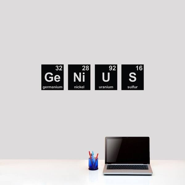 Genius Periodic Table 36 x 9 Wall Decal - Bed Bath & Beyond - 10654567