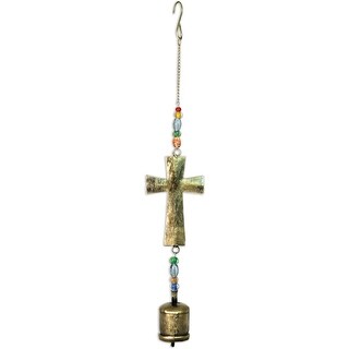 BoHo Cross Bell, Gold - Set of 2 - Bed Bath & Beyond - 42688092
