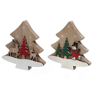 Wooden Table Top Tree Decor (Large) (Asstd) - Set of 2 - Bed Bath ...