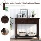 Espresso entryway table solid wood console table dining rooms table ...