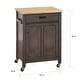 Simple Living Jacksonville Rolling Kitchen Cart - Bed Bath & Beyond ...