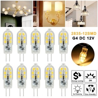 10pcs G4 Light Bulbs DC 12V Dimmable Warm White - Bed Bath & Beyond ...