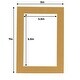 5x7 Mat for 4x6 Photo - Rattan Beige Matboard for Frames Measuring 5 x ...