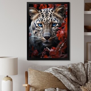 Designart "Africa Leopards Camouflage" Africa Framed Wall Decor - Bed ...