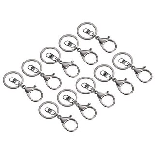 10pcs Key Chain for Keys, Lobster Claw Clasps Keyring for Arts DIY ...