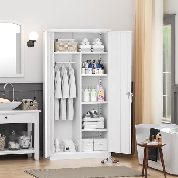 white locker wardrobe