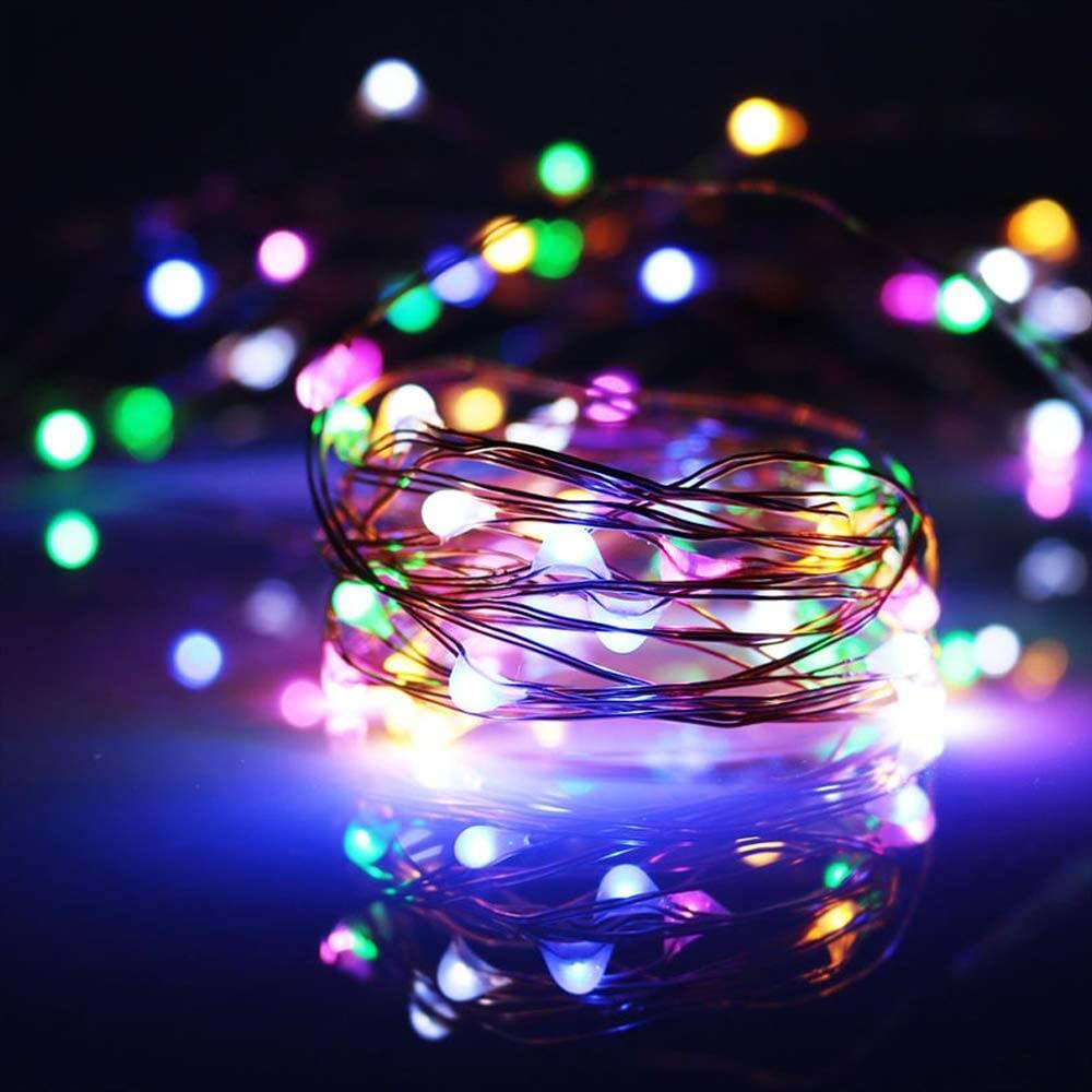 2 Pack 20ft 60 LED Festival Decorations Fairy Lights (Multicolor ...