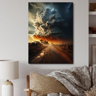 Designart "Storm Raging Vortex II" Storms Wall Art Living Room - Bed ...
