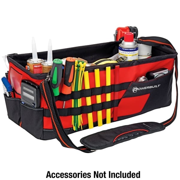 Powerbuilt 21-Inch Car Trunk Tool Storage Carrier Organizer Bag ...