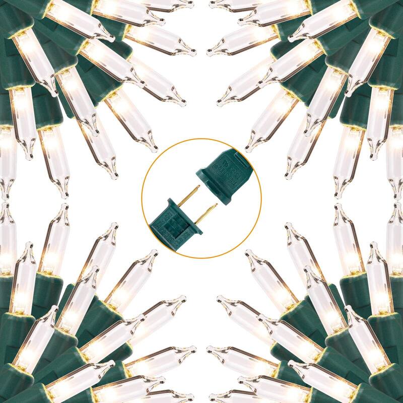 106Ft 400 Counts Christmas Lights, 4 Sets of 100 Mini Lights 26.5 Feet ...