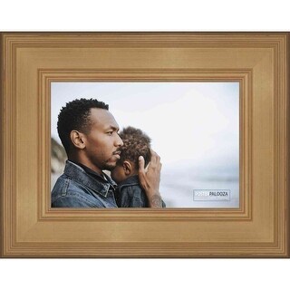 19x15 Traditional Gold Complete Wood Picture Frame with UV Acrylic ...