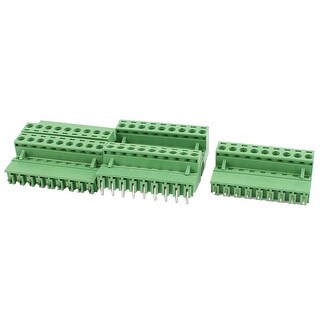 5 Pairs 5.08mm Pitch 9 Pin Male to Female PCB Pluggable Terminal Block ...