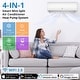 35000 BTU 4-Zone Mini Split AC & Heat Pump, 9K+9K+12K+12K, WiFi, 19 ...