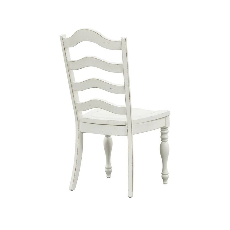 Magnolia Manor Antique White Ladder Back Side Chair (Set of 2 ...