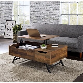 Aoolive Lift Top Coffee Table Computer Table with Storage Space for ...
