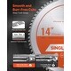 UIMOSO Circular Saw Blade, 14 inch Diameter, 72 Sharp Alloy Teeth, 1 ...