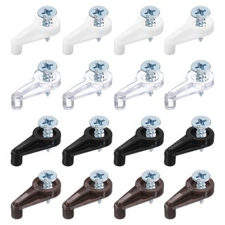 Glass Retainer Clips, 0.9x0.51" Glass Panel Fixing Clip ,4 Color 1set ...