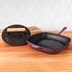 BergHOFF Neo 2pc Cast Iron 11" Grill Pan with Slotted Steak Press ...