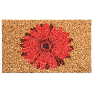 Rubber-Cal "Red Daisy" Flower Door Mat, 18 x 30" - Bed Bath & Beyond ...