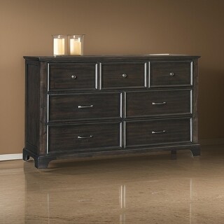 Annu 68 Inch Wide Dresser, 7 Drawers, Felt and Cedar Lining, Walnut ...