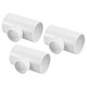 1 1/2" x 1" 3 Way Tee Pipe Fittings UPVC, 3 Pack Joint Coupling Pipe ...