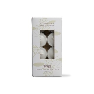 Citro Eucalyptus Tealight Set Of 8 Scented Candles With Notes Of Musk ...