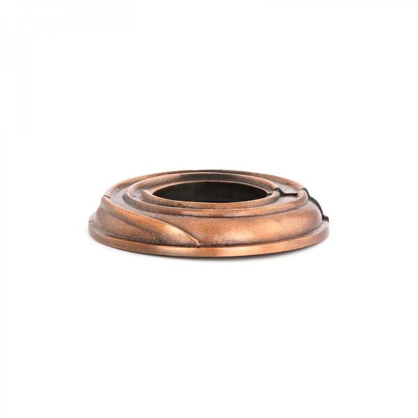 Copper Oil Rubbed Spiral Radiator Flange 1-1/2" (IPS) Pipe Flange: 1-7/ ...