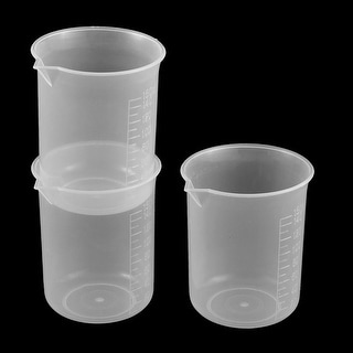 150mL Chemistry Laboratory Plastic Liquid Measuring Cup Beaker 3pcs ...