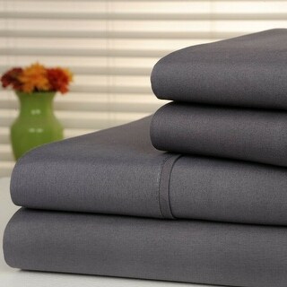 Anti-Microbial 4-Piece Sheet Set Full Grey - Bed Bath & Beyond - 35399873