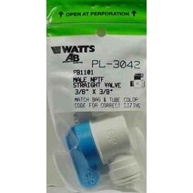 Watts PL3042 Shut-Off Valve 3/8"Od X 3/8"Mpt - Bed Bath & Beyond - 19800279