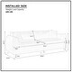 88.58" Comfy Bread-Like Loveseat Sofa Couch with Extra Deep Seats - Bed ...