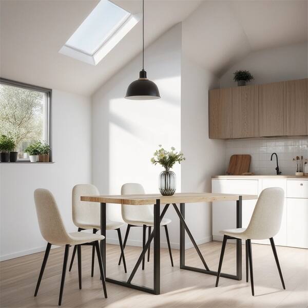 Modern Dining Room Chairs with Metal Legs(Set of 4) - Bed Bath & Beyond ...