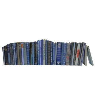 Decorative Books - Vintage Petite Denim Books - Blue Books By The Foot ...