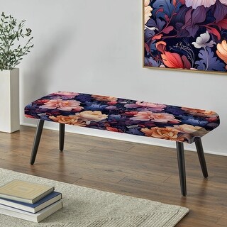 Pink & Purple Cosmic Mystic Floral Botanic Dream - Floral Upholstered ...