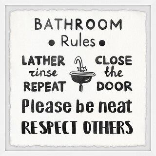 'Be Neat and Respect' Framed Painting Print - Bed Bath & Beyond - 32406333