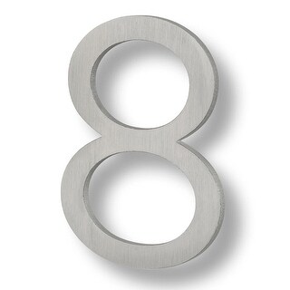 Sure-Loc HNF6-8 6" Tall Aluminum Floating House Number 8 - Bed Bath ...