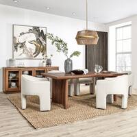 Selena 84" Mango Wood Dining Table in Umber by Kosas Home - 84Wx40Dx30H ...