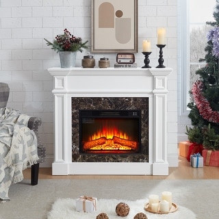 GDFStudio - Hearthstone Traditional Storage Electric Fireplace with ...