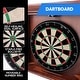 GSE™ Premium Solid Wood Dart Board Cabinet Set with Sisal/Bristle ...