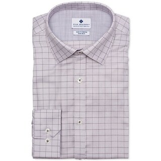 Ryan Seacrest Distinction Men's Active Slim Fit Non Iron Dobby Check ...