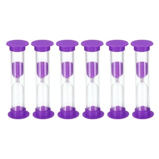 2 Minute Sand Timer, 6Pcs Small Sandy Clock, Count Down Sand Glass ...