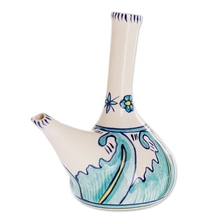 Novica Handmade Bermuda Ceramic Wine Decanter - Bed Bath & Beyond ...
