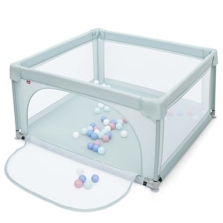Costway Baby Playpen Infant Large Safety Play Center Yard w/ 50 Ocean ...