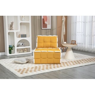 Upholstered Armless Accent Single Sofa - Bed Bath & Beyond - 39008037