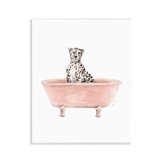 Stupell Cheetah in Pink Tub Wall Plaque Design By Lanie Loreth - Bed ...