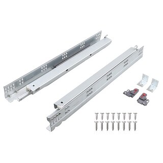 18 in. Full Extension Soft Close Undermount Drawer Slide Kit (5 Pair ...