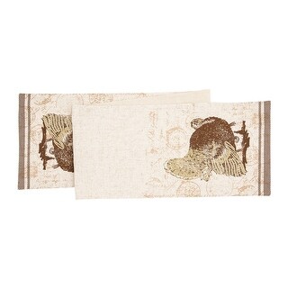 Turkey Elegant Printed Rustic Thanksgiving Table Runner - Bed Bath ...