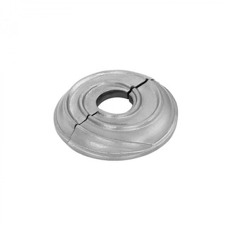 Satin Finish Radiator Flange Spiral 1/2" (IPS) Pipe Flange: 7/8" I D; 3 ...