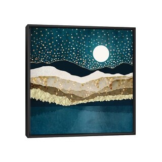 iCanvas "Starlit Mountain Lake" by SpaceFrog Designs Framed - Bed Bath ...