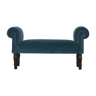 Teal Velvet Bench - Bed Bath & Beyond - 40821584